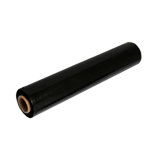 Folie stretch manuala, negru, 50 cm, 23 microni, 1.2 kg