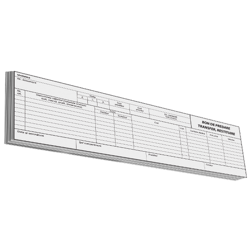 Bon predare-transfer-restituire, 1/2A4, 100 file | carnet